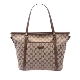 Gucci Pre-owned Canvas Satchel - - Pre-owned - Damen - Beige - ONE SIZE