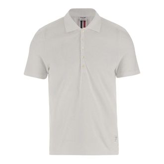 Thom Browne Polo Shirt - - Tops - Herren - Wei&szlig; - XL