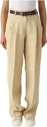 Max Mara Femme, Pantalons, Beige, Taille: 40 FR Wide Pantalons