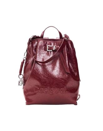 Desigual mittelgro&szlig;er Rucksack in Burgunderrot