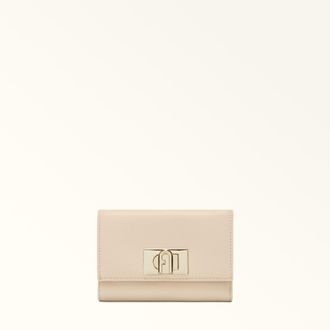 Furla 1927 Kompaktes Portemonnaie Ballerina I Rosa Strukturiertes Leder Damen