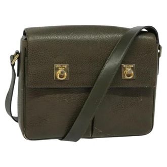 Celine Pre-owned Leder celine-taschen - - Pre-owned - Damen - Gr&uuml;n - ONE SIZE