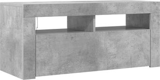 Generic TV-Ständer aus Holz, Moderne Medienkonsole mit Aufbewahrungsregalen, Entertainment-Center für Wohnzimmer, TVE-Schrank für Flachbildfernseher (Betongra