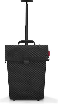 Reisenthel Trolley M mesh Black - Tragbarer Einkaufstrolley mit stabilem Aluminiumrahmen - Aus wasserabweisendem Material