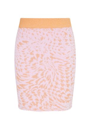Mymo Strickrock Damen rosa-orange