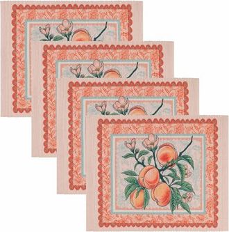 furn. Furn. Anemone Peaches Innen-/Außen-Tischset - Mehrfarbig - 46 x 36 cm