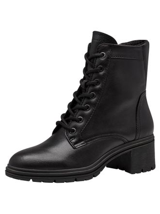 Tamaris Damen Absatzstiefelette bequem; BLACK LEATHER, EU 40