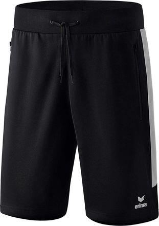 Erima Herren Squad Kurze Trainingsshort (1152001), schwarz/Silver Grey, XXL