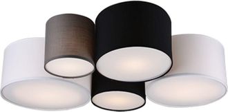 Trio Plafonnier tissu multicolore 5xe27 max42w hotel 12841763 12841763 12841763