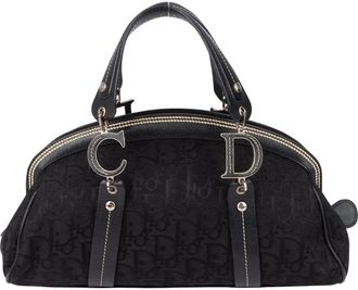 Dior Crossbody Bags - Christian Dior Trotter Monogram Diorissimo Handbag - Gr. unisize - in Schwarz - f&uuml;r Damen