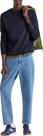 Benetton Herren Maglia G/C M/L 10c1u109k Pullover, blau, XL