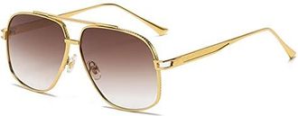 Generic Lunettes de soleil rétro à monture large pour hommes et pour femmes, lunettes de soleil de conduite, décoration de vacances en plein air (couleur : C,