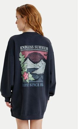 Roxy Sweatshirt Saturday Night Vibes ERJKD03540 Schwarz Oversize