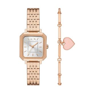 A|X Armani Exchange Coffret montre Leila - Femme - Accessoires - Jaune - Taille: ONE Size