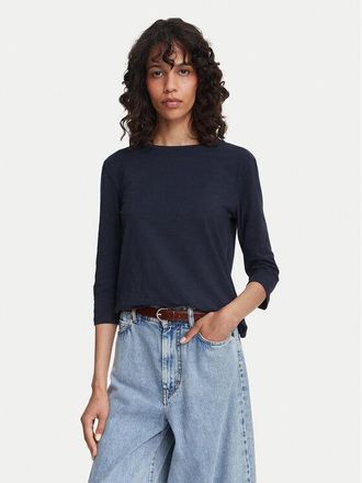 Max Mara Bluse Multia 2625946021 Dunkelblau Regular Fit