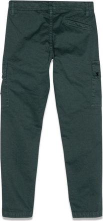 Stone Island Cotton-Elastane Regular Tapered Trousers - Gray