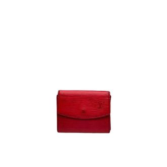 Louis Vuitton Portefeuille en cuir Pre-owned - Femme - Pre-owned - Rouge - Taille: ONE Size