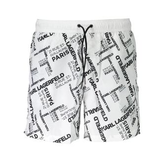 Karl Lagerfeld Homme, Maillots de bain, Blanc, Taille: S Medium Swim Boxers