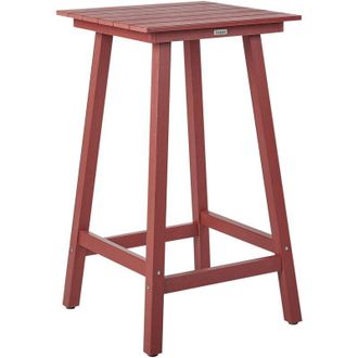 Beliani Garten Bartisch ADIRONDACK 60 cm 59 cm Kunststoff Rot