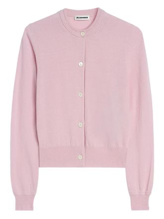 Jil Sander Cardigan mit rundem Ausschnitt - Rosa