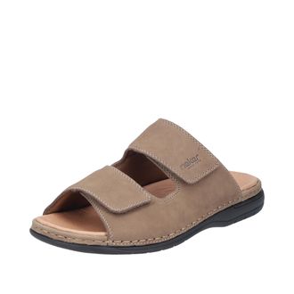 Rieker Herren Pantoletten 25594-25 beige Gr. 41