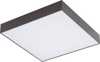 Lucande LED Deckenleuchte Leicy dimmbar mit Leselampe (Modern) in Schwarz aus Metall (1 flammig,) - Lampe Deckenlampe Wohnzimmerleuchte