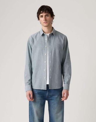 Levi's Battery Housemark Standard-Hemd in Gr&uuml;n