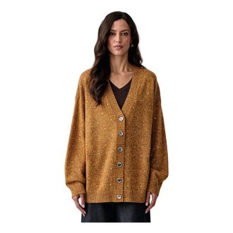 Pinko Wollmischungs-Strickjacke - - Knitwear - Damen - Beige - M