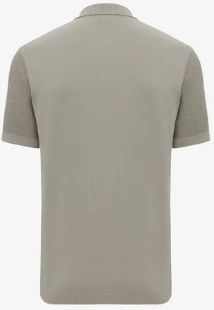 Genti Homme, Tops, Gris, Taille: XL Polo 8 Buttons SS