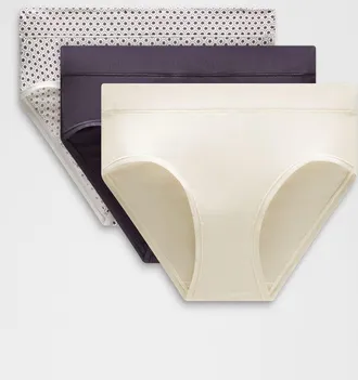 lululemon UnderEase Bikini-Unterw&auml;sche mit hohem Bund 3er-Pack f&uuml;r Frauen - Gr&ouml;&szlig;e XL