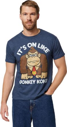 Nintendo Herren Faustpumpe T-Shirt, Navy Htr, 3X-Gro&szlig;