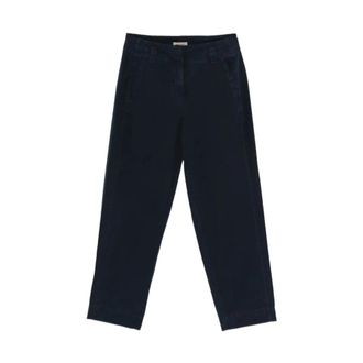 Woolrich Popeline-Karottenhose - - Trousers - Damen - Blau - W28