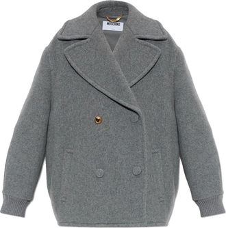 Moschino Manteau Double-Boutonnage - Femme - Manteaux - Gris - Taille: 38 FR
