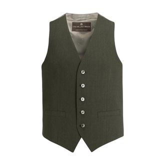 Oscar Jacobson Gr&uuml;ne Wollweste Regular Fit - - Suits - Herren - Gr&uuml;n - 2XL