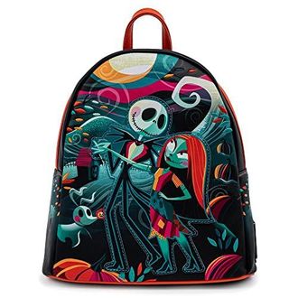Loungefly Disney Nightmare Before Christmas Simply Meant To Be Womens Double Strap Shoulder Bag Purse