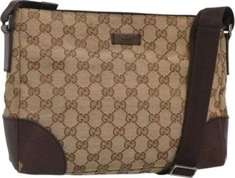 Gucci Pre-owned Toile sacs-gucci - Femme - Pre-owned - Beige - Taille: ONE Size