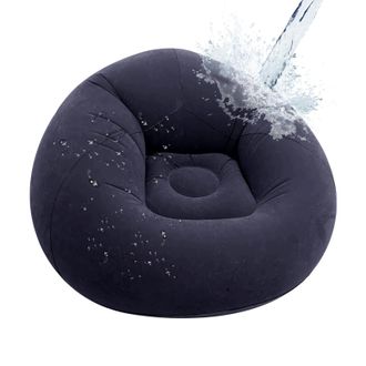 Generico Aufblasbares Sofa: Faltbares und bequemes tragbares Sofa mit Ordner, ideal f&uuml;r Zuhause, Garten, Terrasse, Camping, Reisen, Party, Pool oder