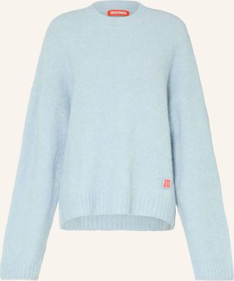Worst Behavior Wrstbhvr Pullover Enci v3 Mit Alpaka blau