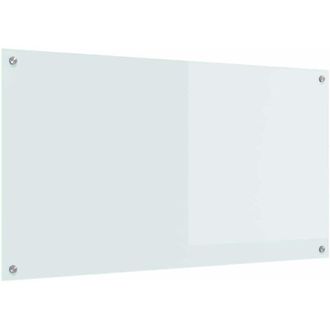 vidaXL K&uuml;chenr&uuml;ckwand Wei&szlig; 110 x 60 x 0,6 cm Geh&auml;rtetes Glas vidaXL