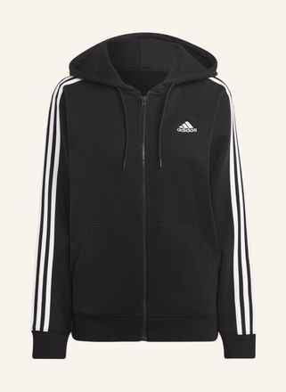 adidas Sweatjacke Essentials 3-Stripes French Terry Regular Full Zip schwarz