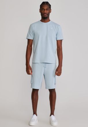 Siksilk Herren Blau T-Shirt und Shorts Set XXL