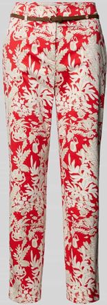 Christian Berg Slim Fit Stoffhose mit Gürtel