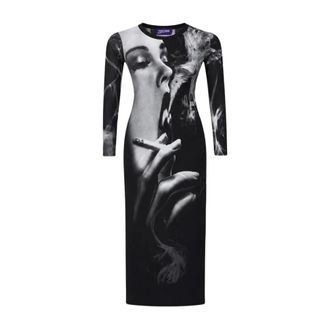 Jean Paul Gaultier Smoking Damen Maxikleid - - Dresses - Damen - Schwarzk - S