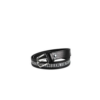 Dirk Bikkembergs Ceinture en cuir et tissu - Femme - Accessoires - Noir - Taille: 105 CM