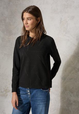 Cecil Langarmshirt mit Glitzer-Details