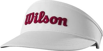 Wilson Wilson Tour Visor Visière, Blanc/Rouge, Taille Unique Homme