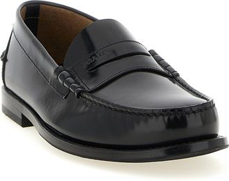 Prada Brushed Leather Loafer - Black