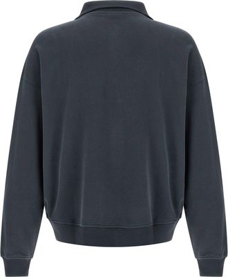 Brunello Cucinelli Polo-Collar Cotton Sweatshirt