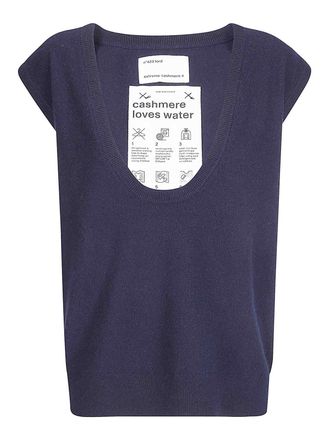 Extreme Cashmere Gilet - Bleu Fonc&eacute;