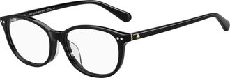 Kate Spade New York Kate Spade Evangeline/F Acetate 807 BLACK, Round/Oval, 53